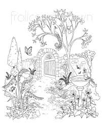 Desenho Para Colorir Jardim Secreto