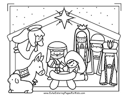 Christmas Printable Coloring Sheets Jesus