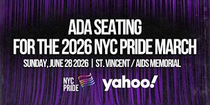 Accessible Reserved Seating | 2026 NYC Pride March – NY LGBTQ+ Event ...